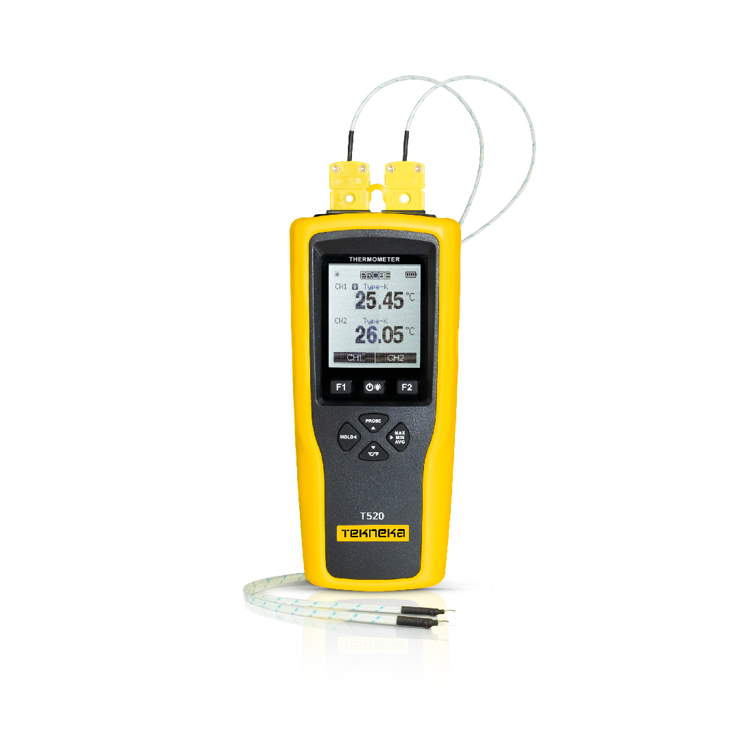 Tekneka T520 Dual Channel Thermometer Data Logger | Tekneka