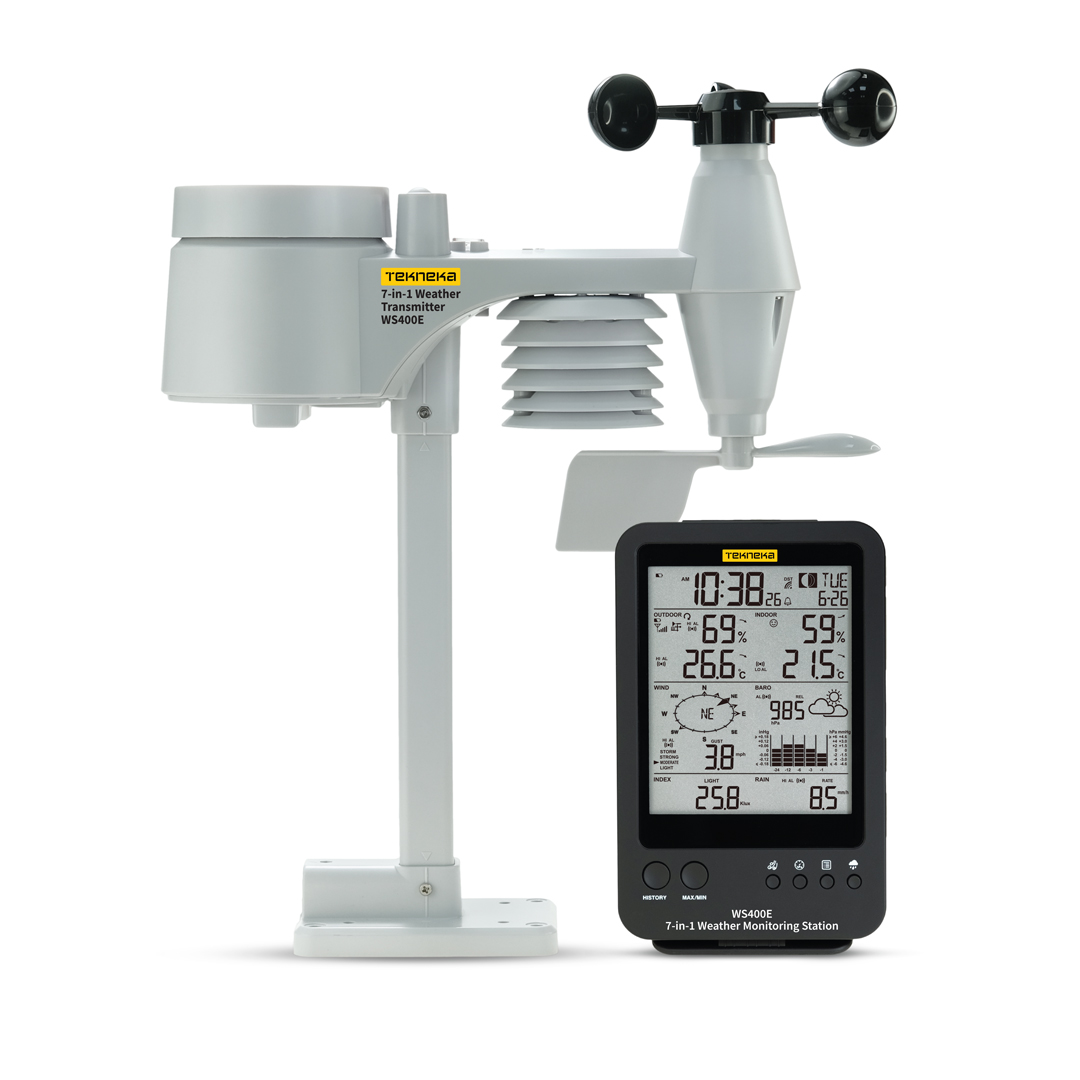 Tekneka WS400E 7-in-1 Weather Monitoring Station | Tekneka