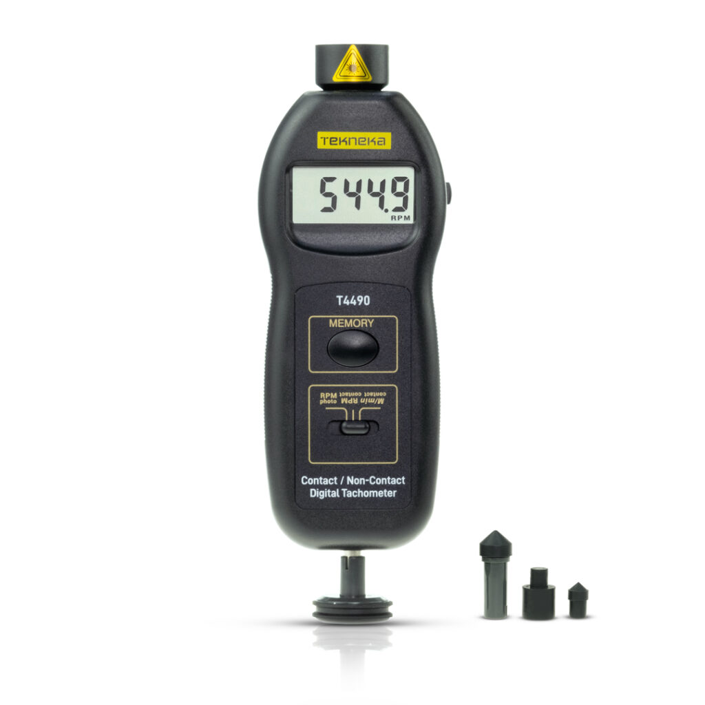 Tekneka T4490 Digital Contact/Non-Contact Tachometer | Tekneka