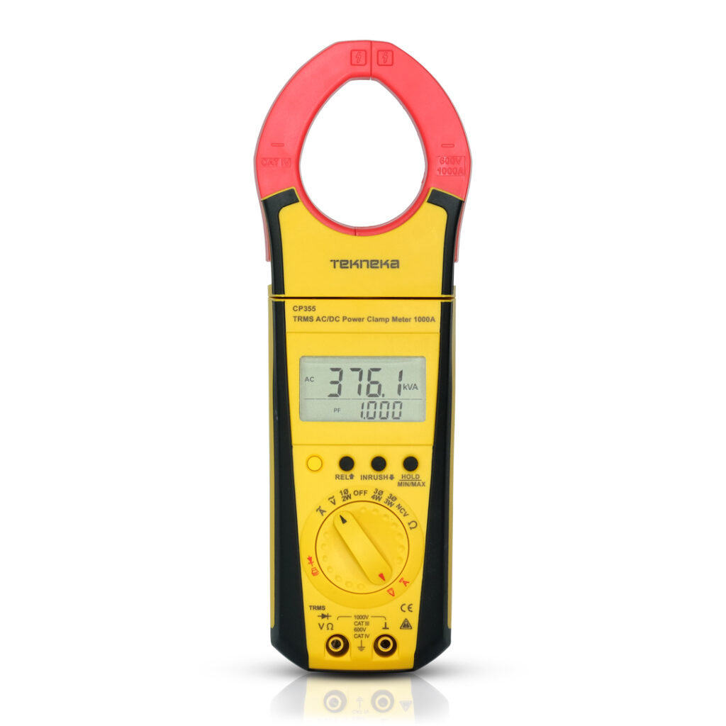 Tekneka CP355 TRMS AC/DC Power Clamp Meter | Tekneka