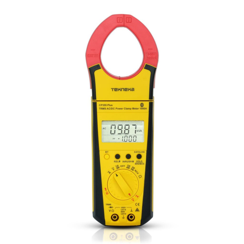 Tekneka CP355 Plus TRMS AC/DC Power Clamp Meter 1000A | Tekneka